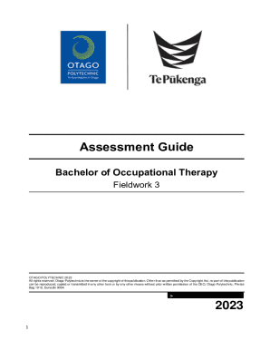 Fillable Online Bachelor of Occupational Therapy Fieldwork 3 Fax Email ...