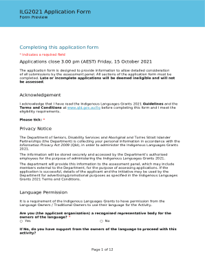 Fillable Online ILG2021 Application Form Fax Email Print - pdfFiller