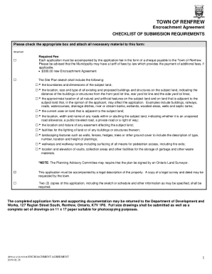 Fillable Online Encroachment Application - PDF Standard Form 399 A Fax ...