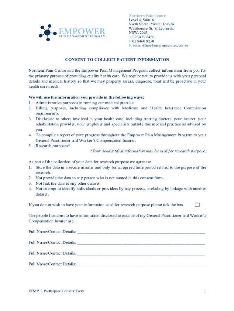 Fillable Online EPMP11-Participant-Consent-Form. ... Fax Email Print - pdfFiller