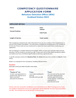 Fillable Online Sample Behavioral Questions by Competency Fax Email ...