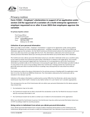 Fillable Online Privacy notice for Form F23AC Fax Email Print - pdfFiller