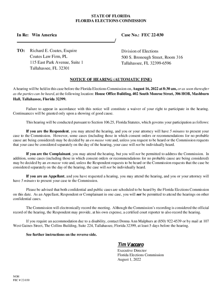 Fillable Online Ron Turner Supervisor of Elections Sarasota County Fax ...