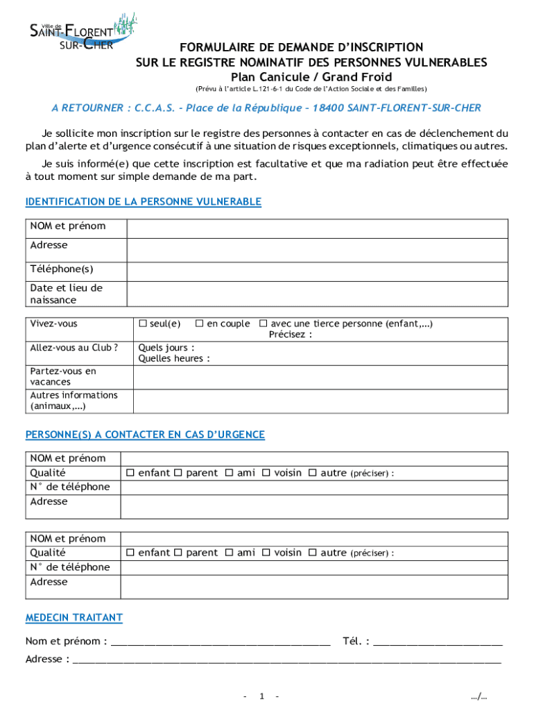 Remplissable En Ligne Formulaire de demande d'inscription sur le registre ... Fax Email Imprimer ...