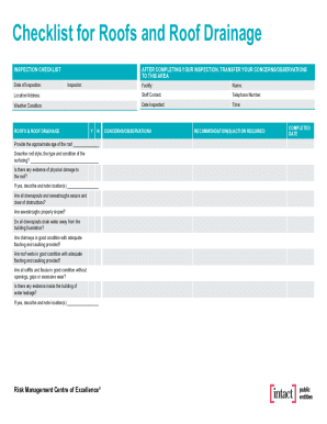 Fillable Online The Ultimate Roof Inspection Checklist for Industrial ...