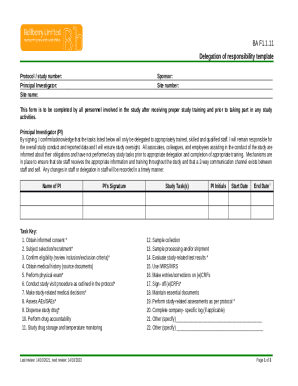 Site initiation, activation and close out SOP Doc Template | pdfFiller