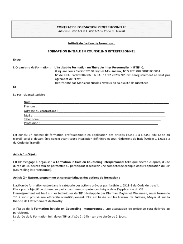 Remplissable En Ligne Attestation de formation - Les documents de la ...