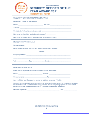 Fillable Online Nomination-Form-Electronic-Security-Technician-of-the ...