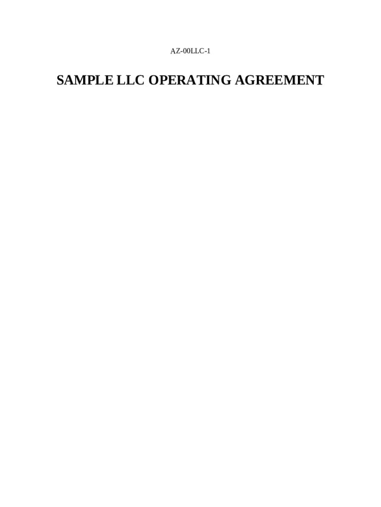 Fillable Online What is an LLC Operating Agreement & Why Do You Need ...