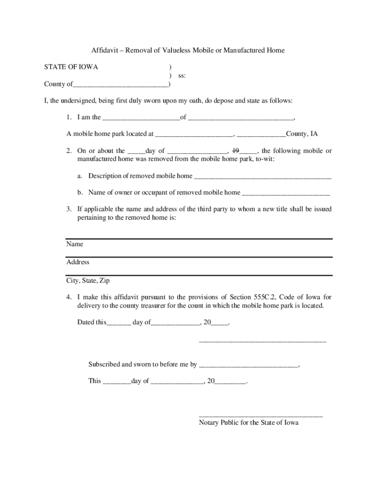 Fillable Online affidavit for unregistered or untitled all-terrain ...