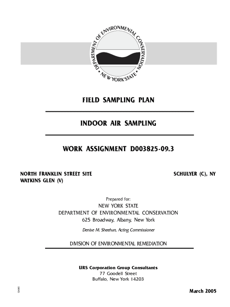 Fillable Online Indoor Air and Soil Vapor Sampling Plan, Rev. 3 Fax Email Print - pdfFiller
