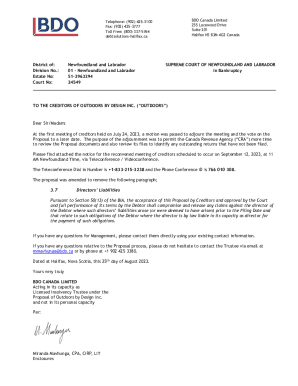Fillable Online BDO Halifax - Professional Services Fax Email Print ...