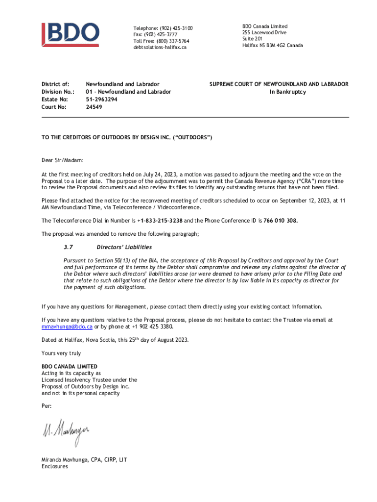 Fillable Online BDO Halifax - Professional Services Fax Email Print ...