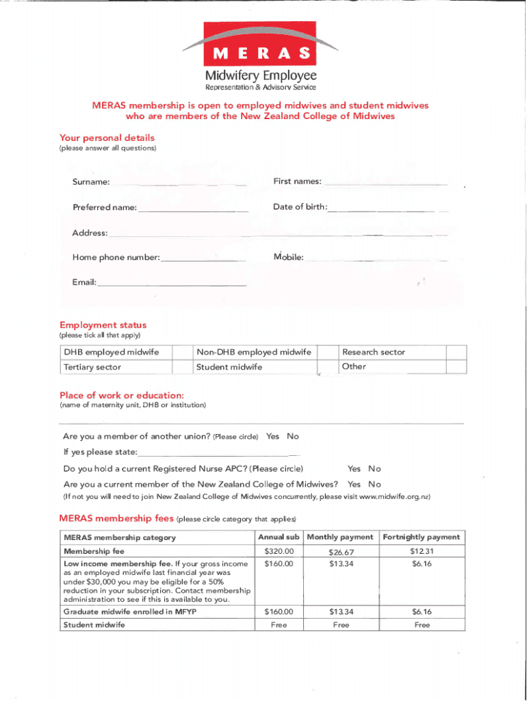 Fillable Online 1 Midwifery Pay Equity Claim Settlement Agreement Fax ...