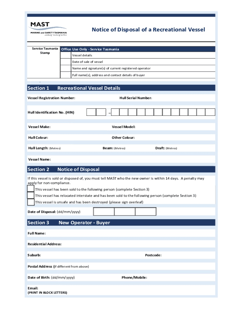 Fillable Online mast tas gov Application for Transfer of Vehicle ...