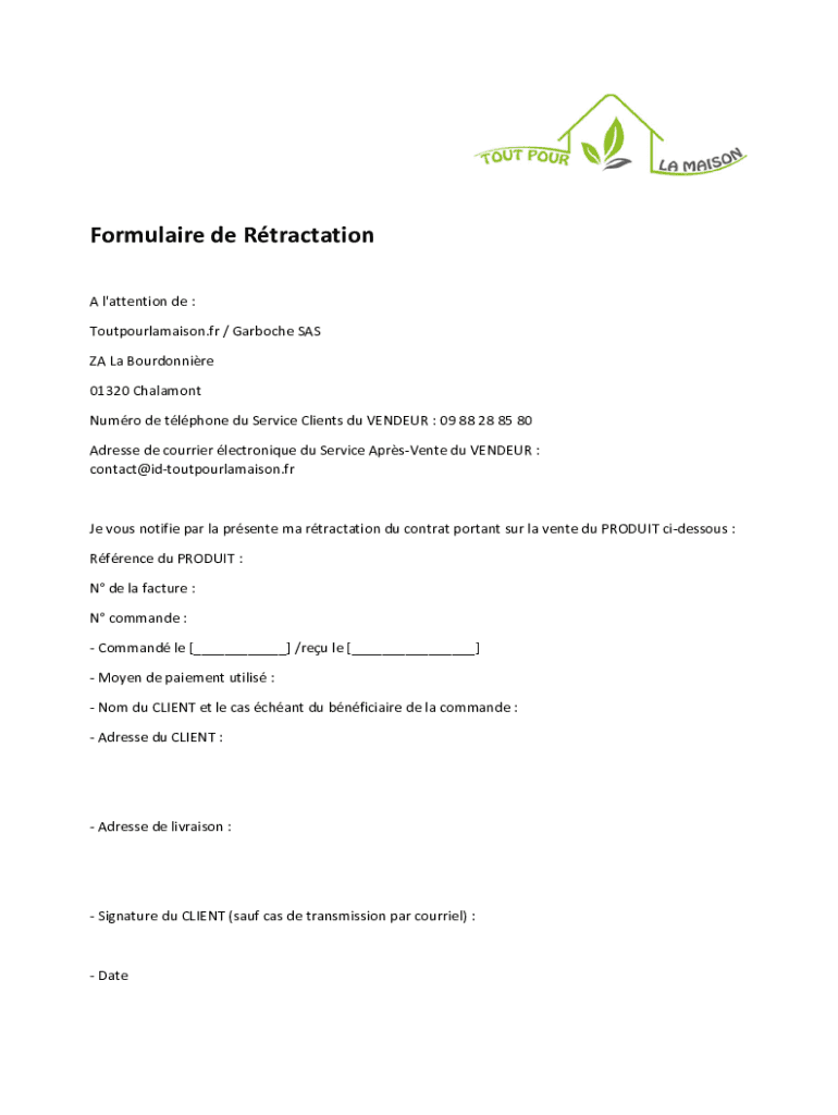 Remplissable En Ligne Socit GARBOCHE : Chiffre d'affaires, statuts, extrait d' ... Fax Email ...