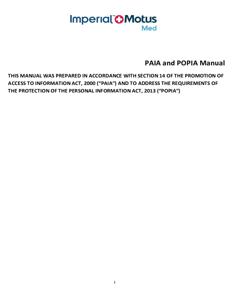 Fillable Online imperial and motus medical aid - website privacy policy ...