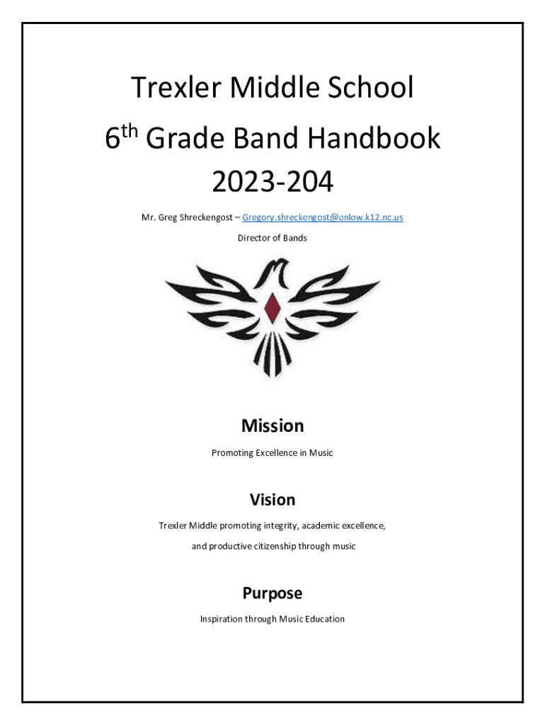 Fillable Online Trexler Middle School - Richlands, NC Fax Email Print ...