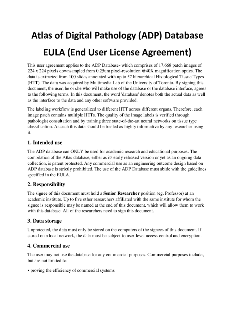 Fillable Online Patient End User Licence Agreement Fax Email Print - pdfFiller