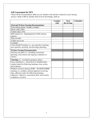 Fillable Online How do I Know It's Safe? Self-Assessment Skills for ...