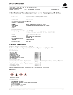 Fillable Online Safety Data Sheet. 2BRB-00005 NI 690 ISF BINDER Fax ...