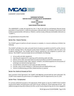 Fillable Online web2 co merced ca MCAG Agreement 20230701MMR Page 1 of ...