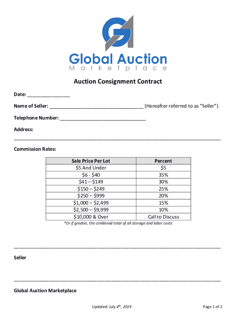 Fillable Online Classic Car Auction Consignment Form - cloudfront.net ...