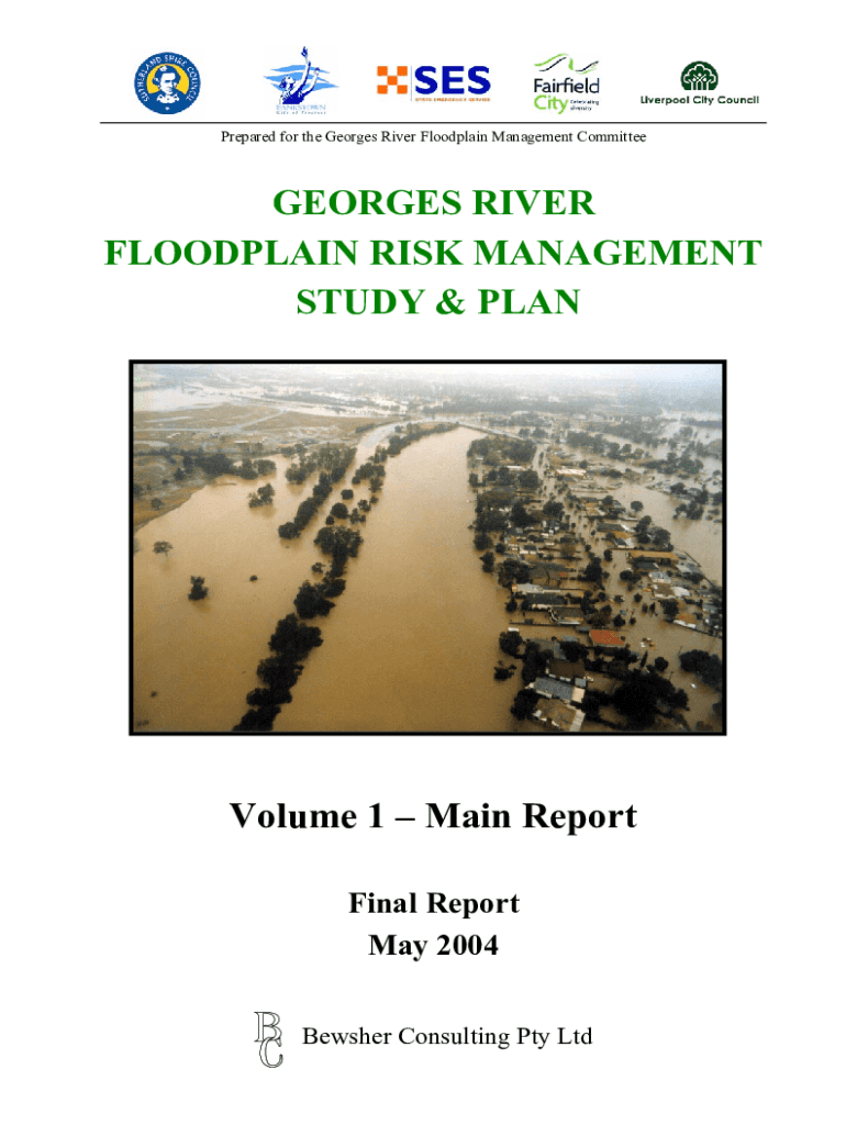 Fillable Online georges river floodplain risk management study & plan ...