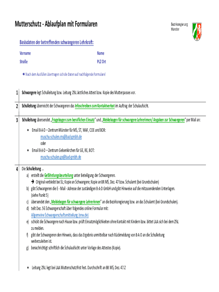 Ausfüllbar Online Ablaufplan / Orientierungshilfe Schulamt fr den ...