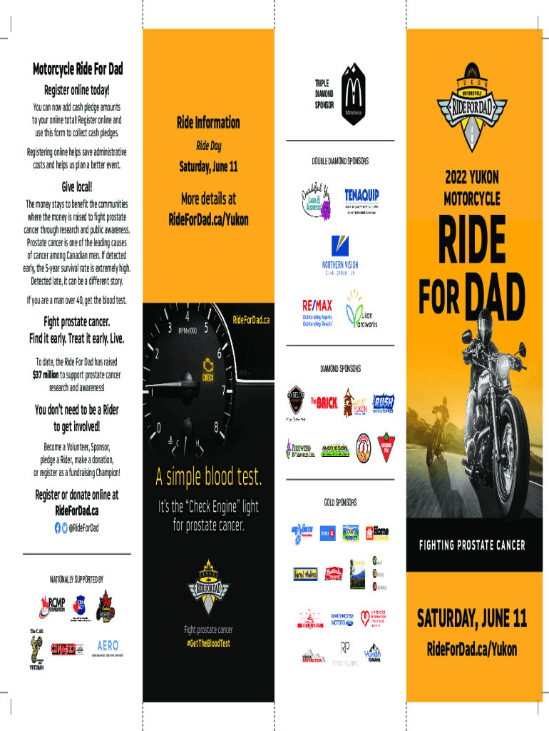 Fillable Online Motorcycle Ride Registration Form - Fill Online ...