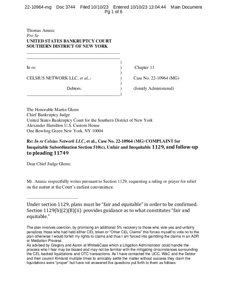 Fillable Online Motion to Shorten Notice re 9019 for VarigLog ...