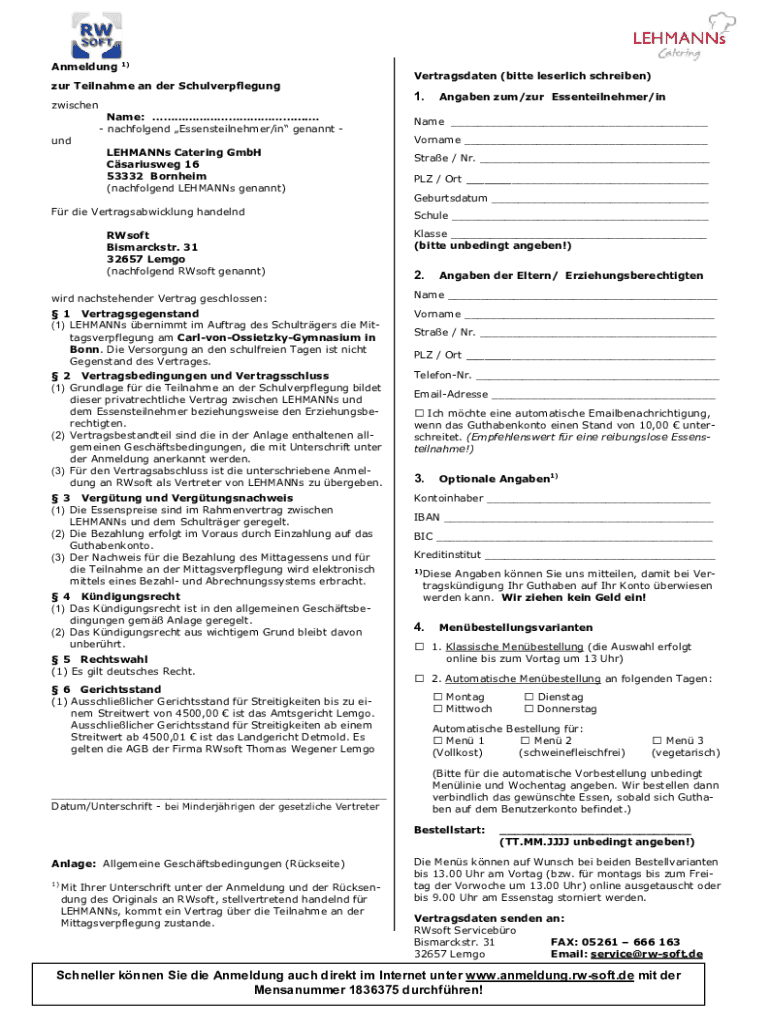 Ausfüllbar Online Carl-von-Ossietzky-Gymnasium Fax Email Drucken ...