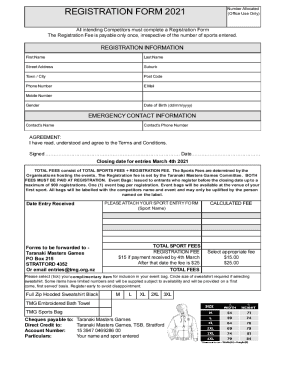Fillable Online Registration Builder Cheat SheetSportsEngine HQ Fax ...