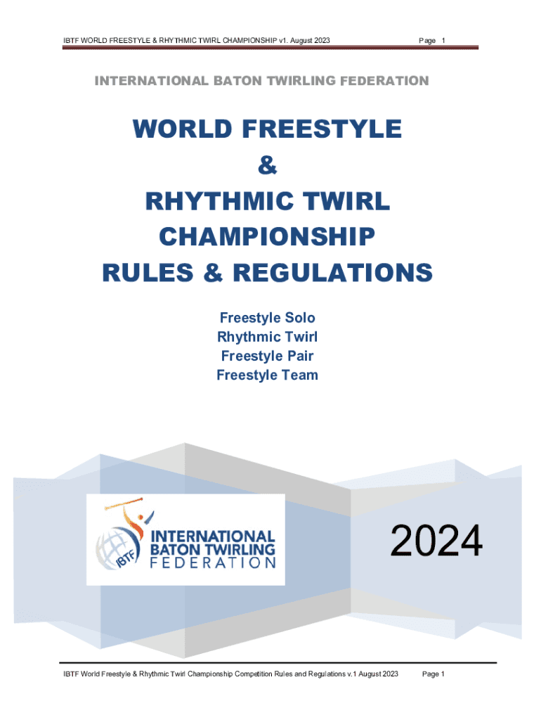 Fillable Online The IBTF World Twirling Championship featuring ...