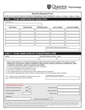 Fillable Online 22-121 Suzanne DeSousa Key FOB Request Form V2 Fax ...