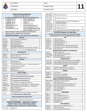 Fillable Online Grade-11-Course-Selection-Form.pdf Fax Email Print ...