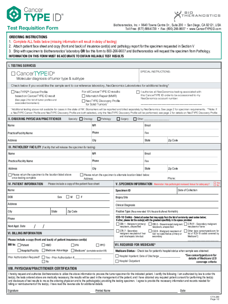 Fillable Online Biotheranostics IncBetter Business Bureau Profile Fax ...