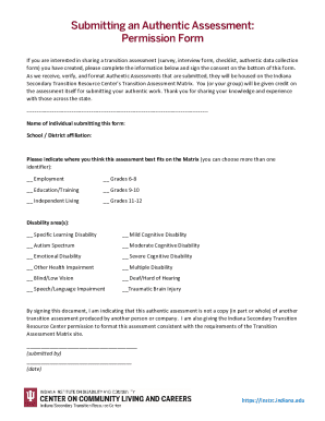 Fillable Online Submitting an Authentic Assessment. AA submission ...