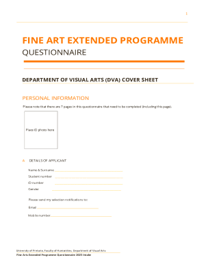 Fillable Online BA Fine Arts Extended Programme application procedure ...