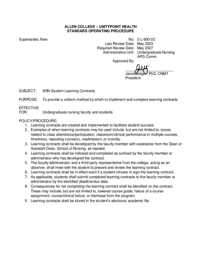 Fillable Online UNITYPOINT HEALTH STANDARD OPERATING ... Fax Email ...