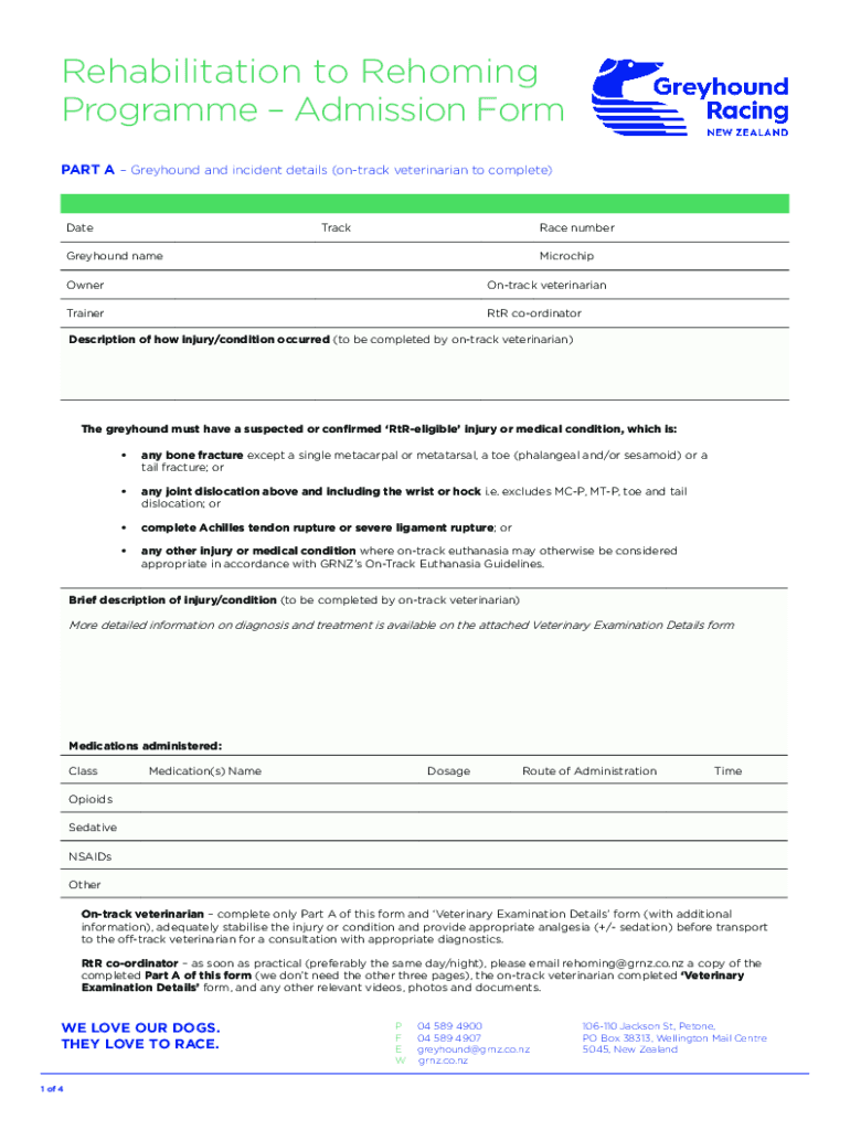 Fillable Online Day Admission Form - Madison Veterinary Hospital Fax Email Print - pdfFiller