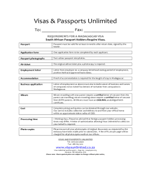 Fillable Online visasunlimited co Nonimmigrant and tourist visas Fax Email Print - pdfFiller
