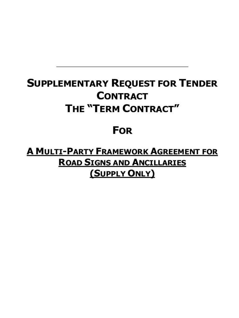 Fillable Online APPENDIX A FRAMEWORK AGREEMENT GENERAL ... Fax Email ...