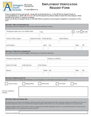 Fillable Online Employment Verification Authorization to Release ...