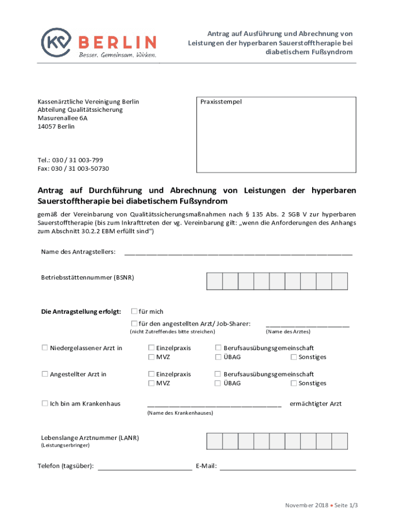 Ausfüllbar Online Antrag auf Durchfhrung und Abrechnung von Leistungen ... Fax Email Drucken ...