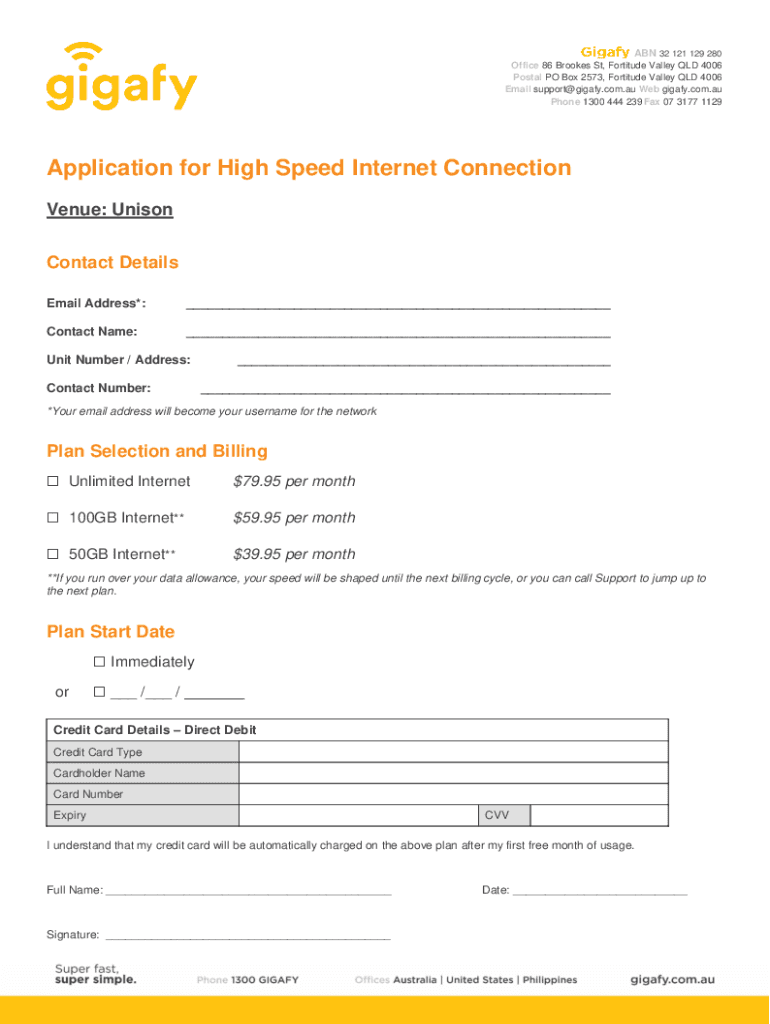 Fillable Online gigafySuper Fast, Super Simple. Fax Email Print - pdfFiller