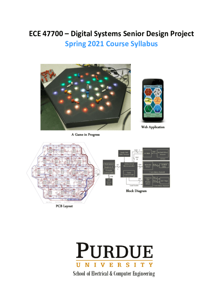 Fillable Online engineering purdue Senior Design I - Purdue School of ...