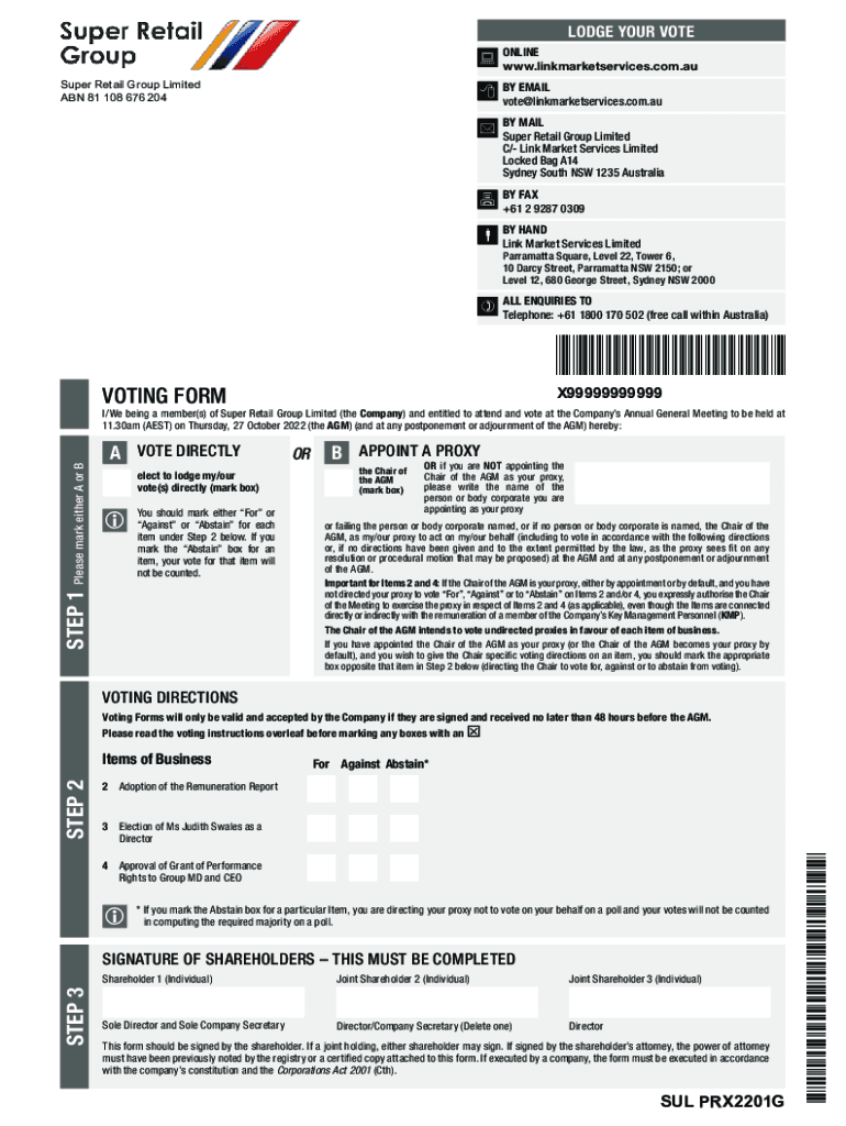 Fillable Online Link Market Services Investor - Link Investor Centre ...