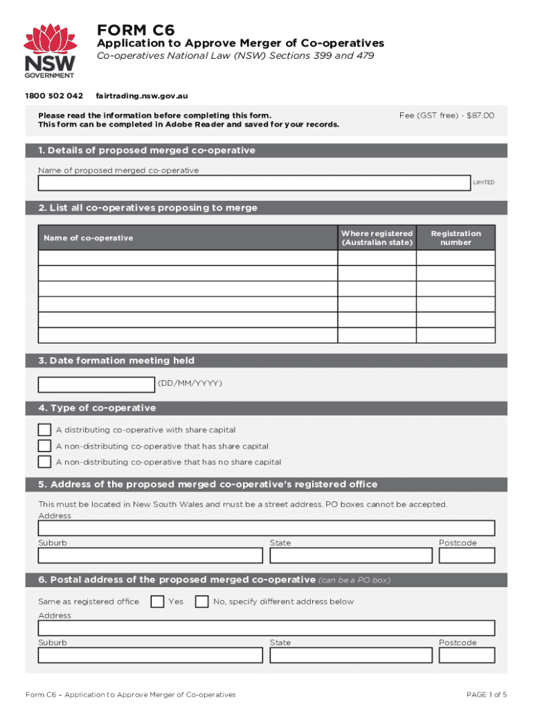 Fillable Online Inspection of a Co-operative Register Form C16 Fax ...
