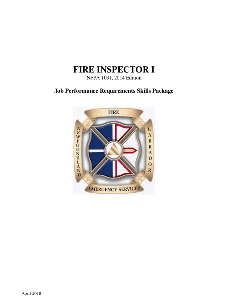 Fillable Online BASIC FIRE INSPECTOR SKILLS MANUAL Fax Email Print ...